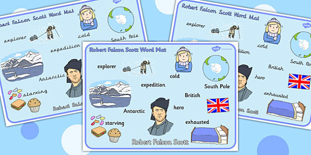 Robert Falcon Scott Word Mat (teacher made)