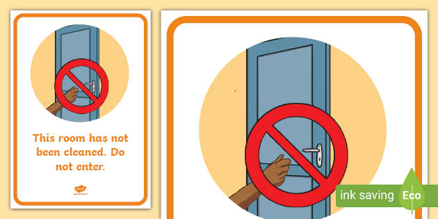 This Room Has Not Been Cleaned Poster (teacher made)