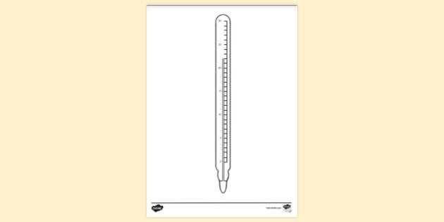 FREE! - Scientific Thermometer Colouring Sheet | Colouring Sheets