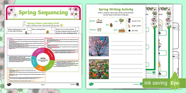 Free Spring Worksheets - First Level Resources for Spring