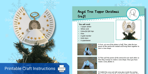 Christmas Angel Tree Topper Template