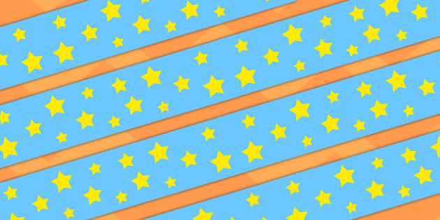 👉 Blue and Yellow Stars Display Borders (teacher made)
