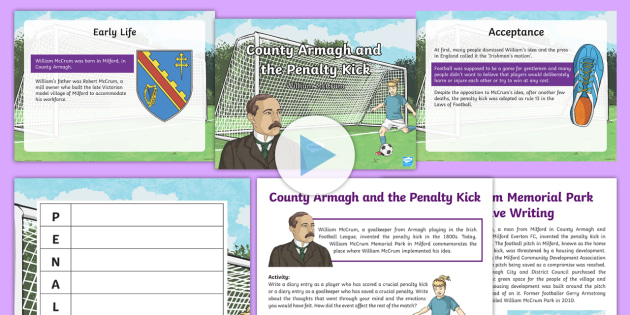 William McCrum and the Penalty Kick Resource Pack