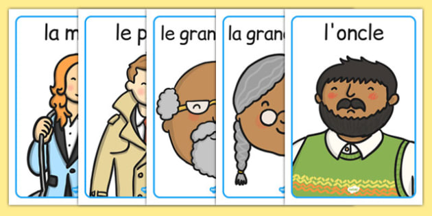 Ma famille Display Posters French (teacher made)