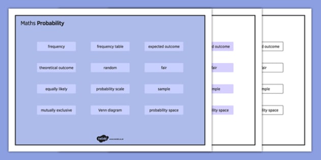 KS3 Maths Word Mat: Probability | KS3 Maths | Beyond