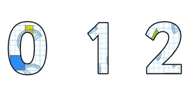 Geometry Small Display Numbers