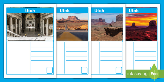 FREE! - Utah Postcards (teacher made)