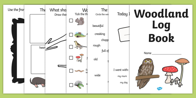 Woodland Log Activity Book