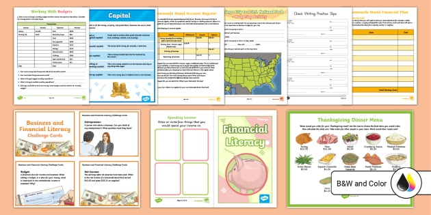 3rd-5th Financial Literacy Pack (teacher made)