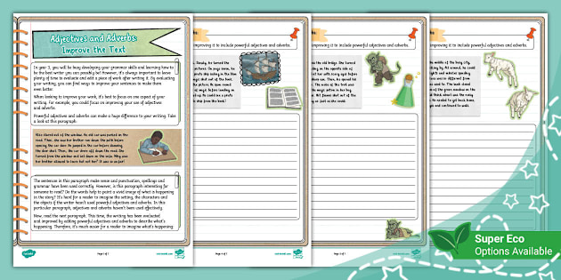 Year 3 Adjectives and Adverbs Parent Guide and Activity Ideas - Twinkl ...