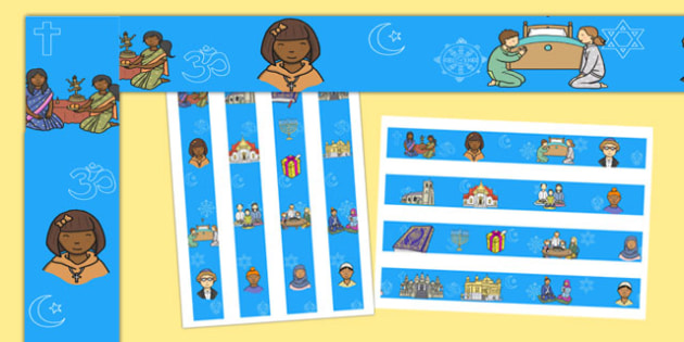 Religion Themed Display Borders