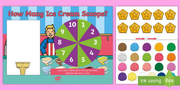 Ice Cream Counting Board Game (teacher made)
