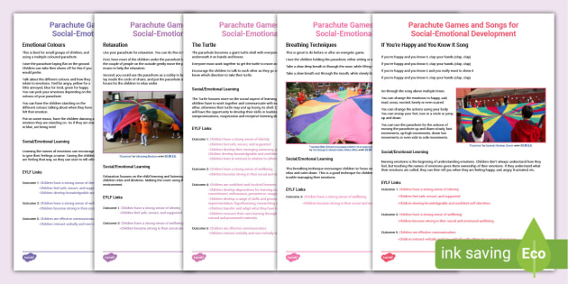 Parachute Games and Songs for Social-Emotional Development