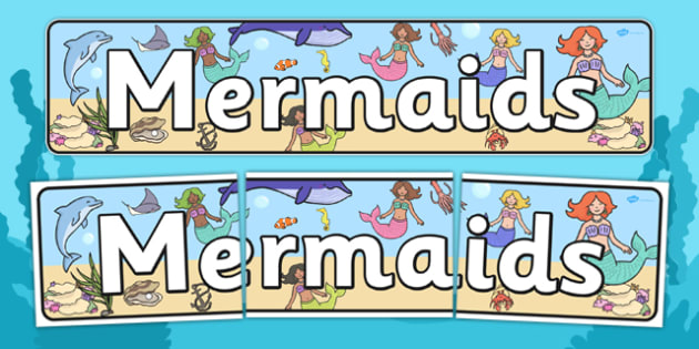 Mermaids Display Banner (teacher made)