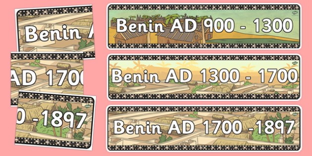 Benin Display Banner Pack (teacher made)