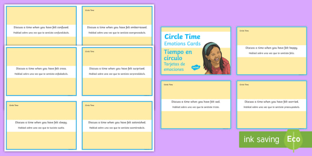 Mindful Me: Circle Time Emotion Cards English/Spanish