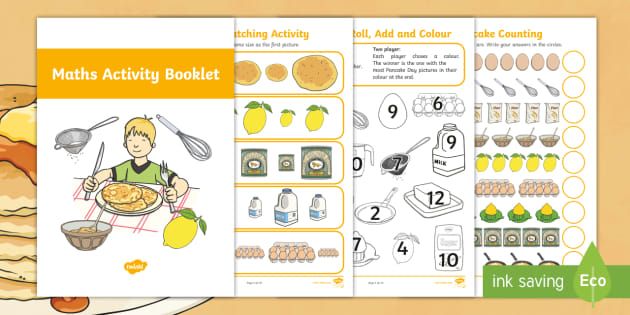 Pancake Day Maths Activity Booklet (teacher made)