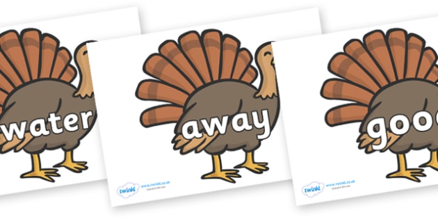FREE! - Next 200 Common Words on Turkeys - Next 200 Common Words on