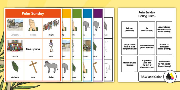 Palm Sunday Bingo (Teacher-Made)