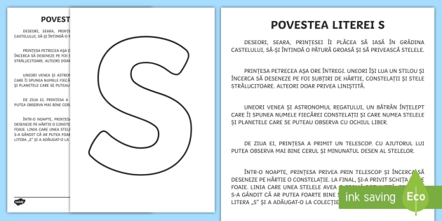 Litera S Poveste (teacher made)