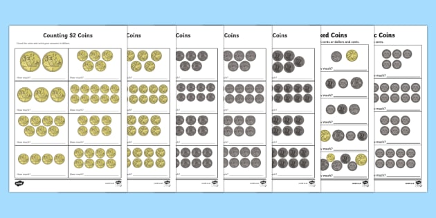 Counting Coins Activity Pack