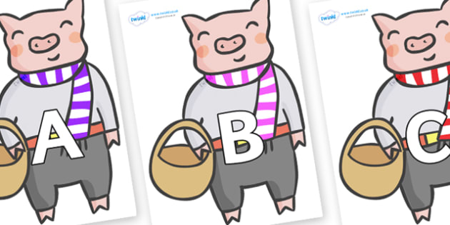 FREE! - A-Z Alphabet on Little Piggy (teacher made)