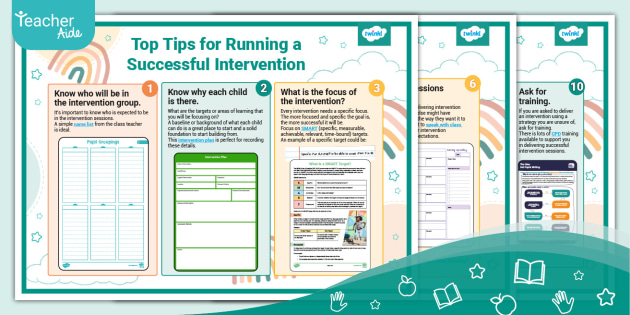 Top Tips for a Successful Intervention for Teacher Aides