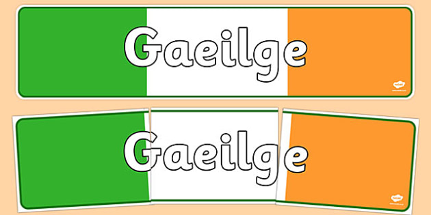 Gaeilge Display Banner - gaeilge, display banner, display, banner, language
