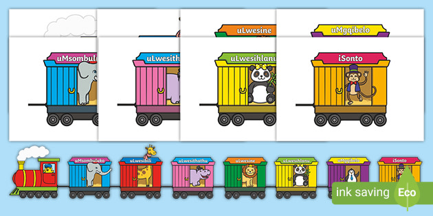 FREE! - Days of the Week Train Display - Zulu (teacher made)