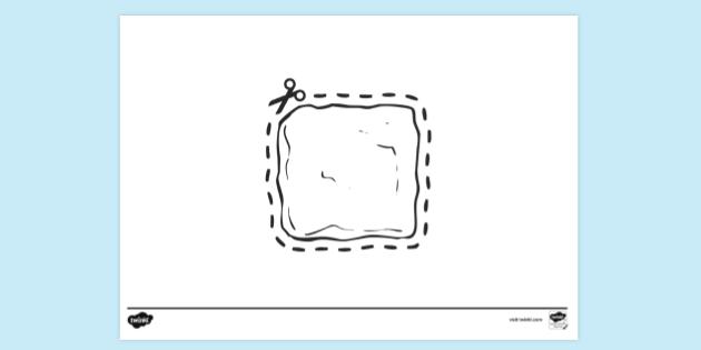 FREE! - Small Square Boulder Colouring Sheet | Colouring Sheets