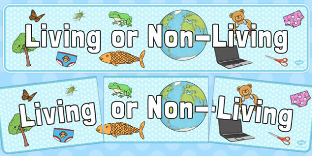 Living or Non-Living Display Banner (teacher made)
