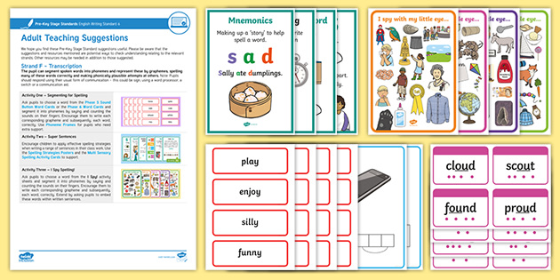 Pre-Key Stage Standards English Writing Standard 6 Strand F Resource Pack