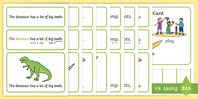 Simple Sentences Dinosaur Card Game | Twinkl Resources