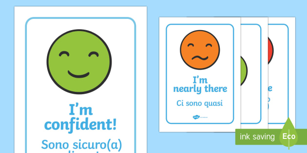 Emotion Communication Display Posters English/Italian