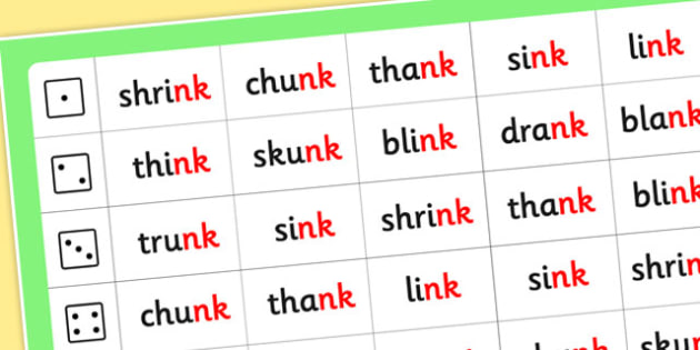 Phase 4 Final Blends Roll and Read Mat nk (teacher made)