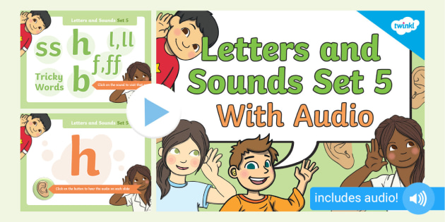 Phase 2 Set 5 Letters and Sounds with Audio (teacher made)