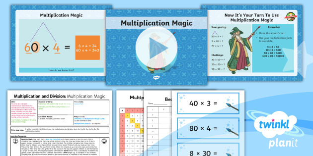 PlanIt Maths Y3 Multiplication and Division Lesson Pack Multiplication (1)