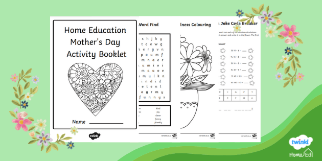 FREE! - Home Education Mother's Day Booklet (teacher made)