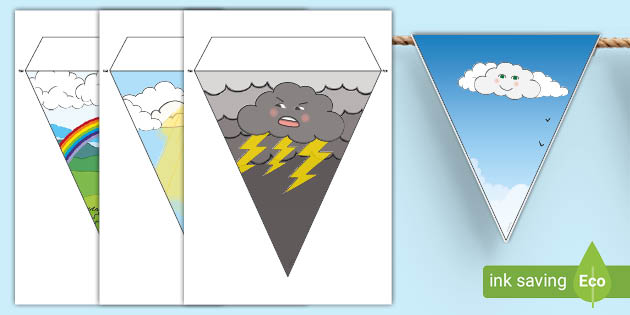 FREE! - Cloud Bunting Resource - Display Resources - Twinkl