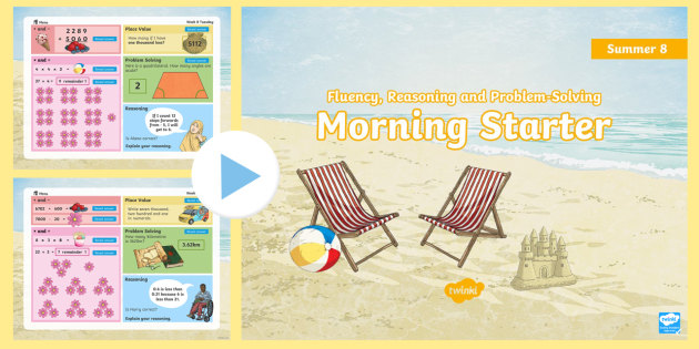 Year 4 Maths Summer Morning Starter PowerPoint 8