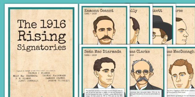 Signatories of the Irish proclamation | Posters | Twinkl