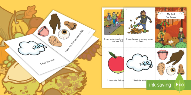My Fall Five Senses Emergent Reader - - fall, autumn, emergent reader, fall