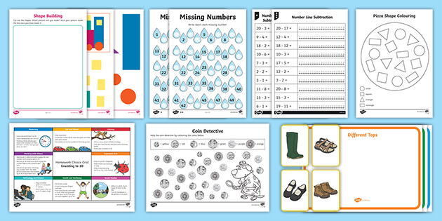Early Level P1 Numeracy Home Learning Pack (teacher made)