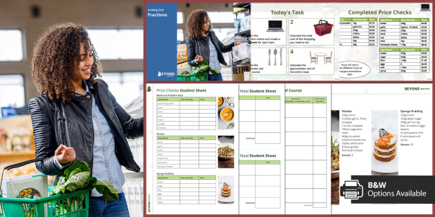 Cooking Cost Fractions - Beyond Secondary Resources - Maths