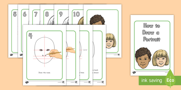 Face Drawing Template | Art Teaching Resources | Twinkl