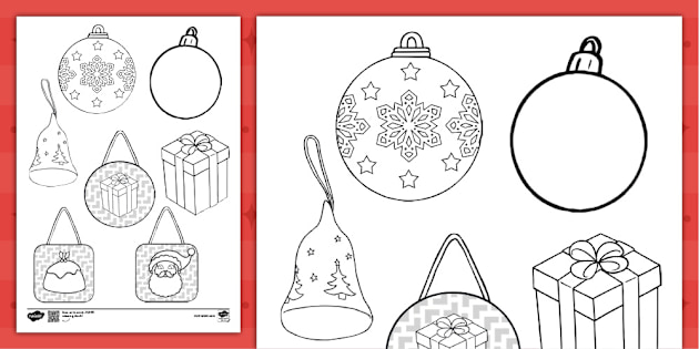 printable christmas coloring pages ornaments