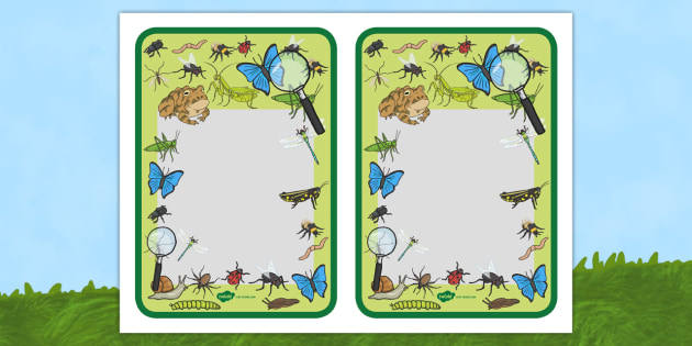 Minibeasts Editable Notes To Teacher (teacher made)