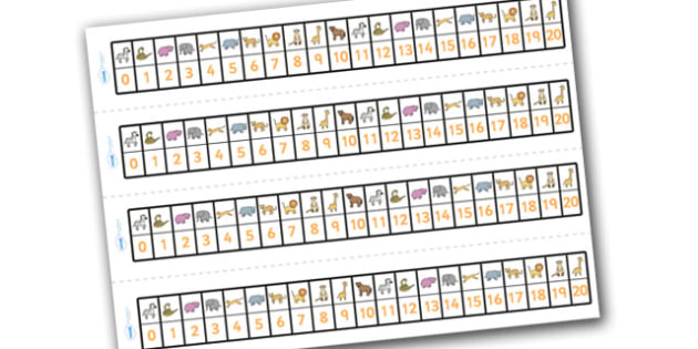 Safari Number Track (1-20)
