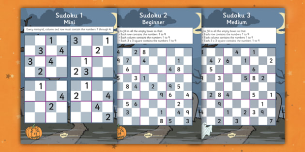 Halloween Sudoku - halloween, sudoku, halloween games, halloween