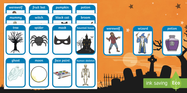 Halloween Flashcards (teacher made)
